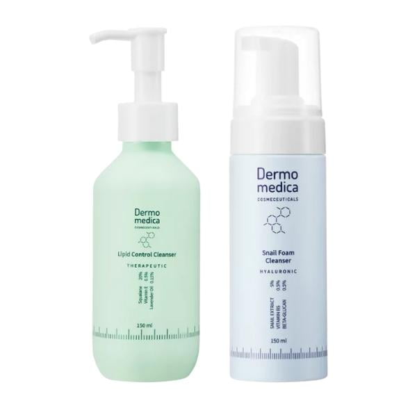 DERMOMEDICA Zestaw Lipid Control 150 ml+Snail Foam Cleanser - Olejek ...